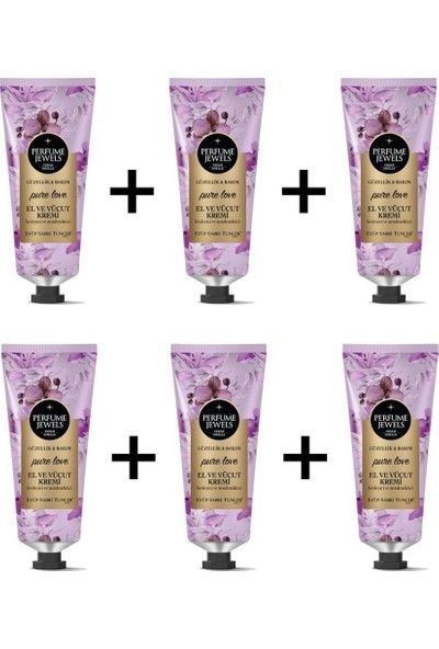 Eyüp Sabri Tuncer Pj El ve Vücut Kremi Pure Love 50 ml Tüp x 6 Adet Eyüp Sabri Tuncer Pj El ve Vücut Kremi Pure Love 50 ml Tüp x 6 Adet
