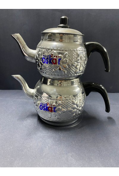 Qpazar Alüminyum Filiz Desenli Çaydanlık No:3 Qpazar Alüminyum Filiz Desenli Çaydanlık No:3