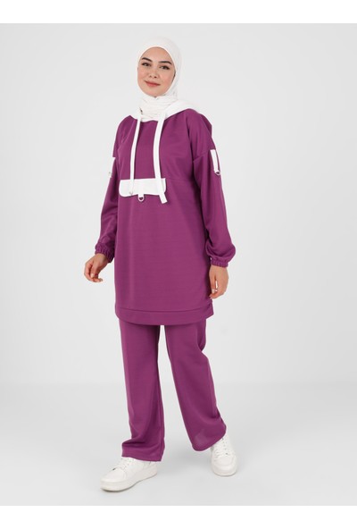Tavin Tunik&pantolon Ikili Takım - Mor - Tavin