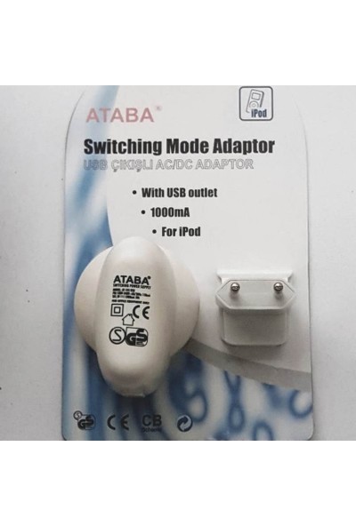 Ataba AT-105 USB 220 Giriş 5 Volt 1000MAH USB Adaptör