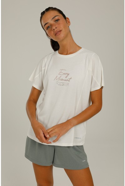 Lumberjack Jasmıne Slogan Detaıled T Kadın Kısa Kol T-Shirt