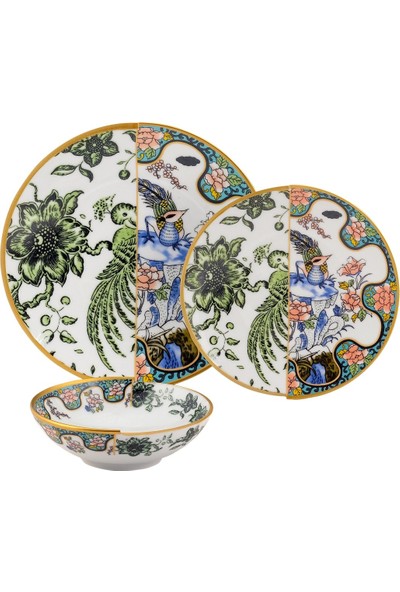 Baytii Seromoni Serisi 18 Parça Yemek Takımı Baytii Seromoni Serisi 18 Parça Yemek Takımı