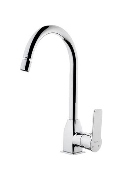 Arvenis Quadro Pirinç 360° Oynar Başlıklı Mutfak Evye Bataryası Çift Su Girişli