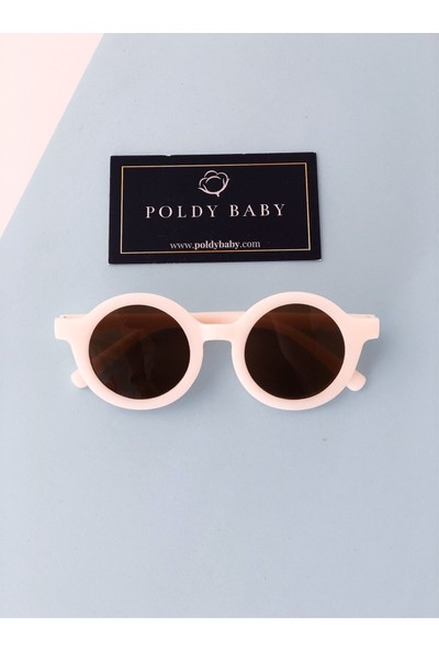 Poldy Baby Iskandinav Mat Çocuk Gözlüğü Beyaz