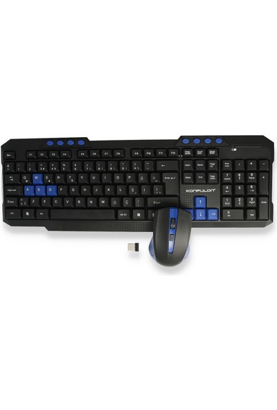 W100 Türkçe Q Kablosuz Klavye Mouse Set W100 Türkçe Q Kablosuz Klavye Mouse Set