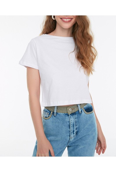 Modadm Bayan Basic Crop Tshirt