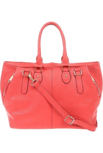 Cotton Bar Kırmızı Kadın El Çantası