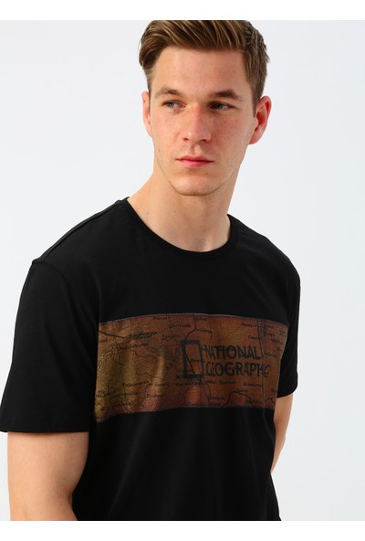 National Geographic Siyah T-Shirt