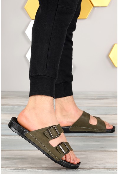 Woggo Ary 36-553 Günlük Kemerli Erkek Terlik