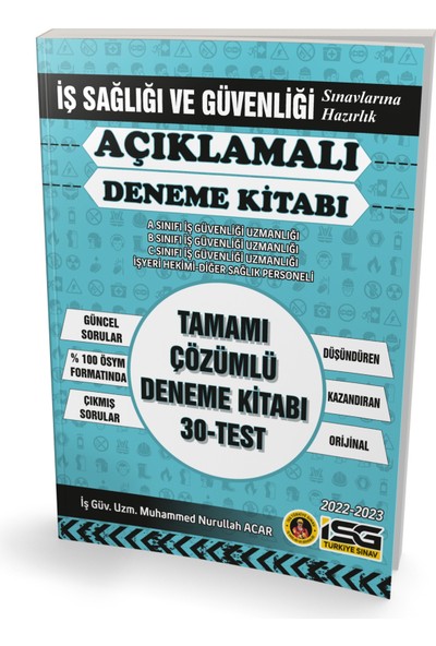 Isg Açıklamalı Deneme Kitabı 2022 Basım Isg Açıklamalı Deneme Kitabı 2022 Basım