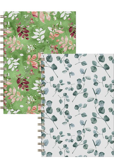 Dezart Notebook 2'li Telli Defter A5 15X22 cm Spiralli Çizgili Tarihsiz Not Defteri Dezart Notebook 2'li Telli Defter A5 15X22 cm Spiralli Çizgili Tarihsiz Not Defteri