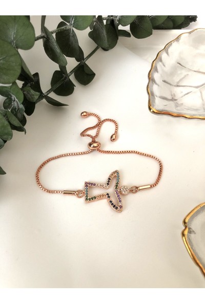 Melek Bileklik Zirkon Taşlı