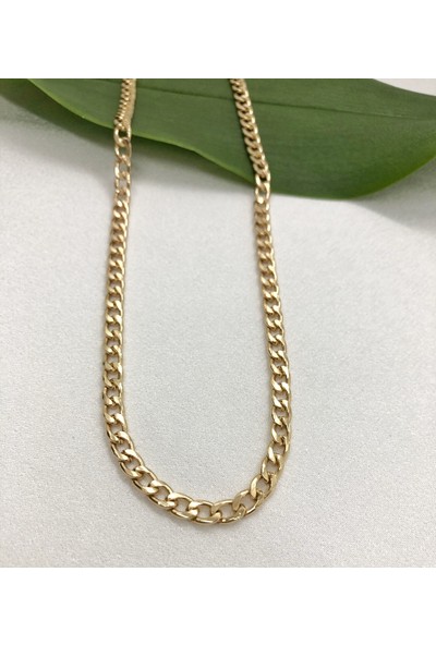 Saccuro Altın Kaplama Zincir Kolye Saccuro Altın Kaplama Zincir Kolye