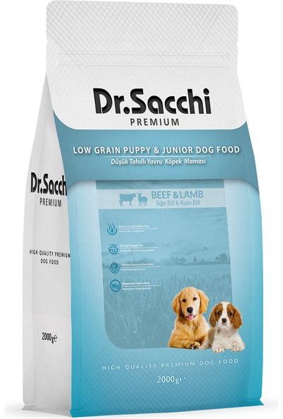 Premium Düşük Tahıllı Yavru Köpek Maması 2kg Premium Düşük Tahıllı Yavru Köpek Maması 2kg