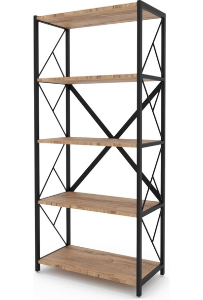 Visal Mobilya 5 Raflı Dekoratif Kitaplık