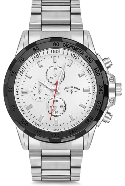 Aqua di Polo Erkek Gümüş Metal Kordonlu Analog Kol Saati APL87B3430M01 Aqua di Polo Erkek Gümüş Metal Kordonlu Analog Kol Saati APL87B3430M01