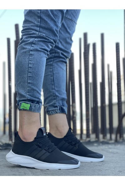 Shoecide CO716 Siyah Beyaz Bağcıklı Triko Erkek Spor Ayakkabı Shoecide CO716 Siyah Beyaz Bağcıklı Triko Erkek Spor Ayakkabı
