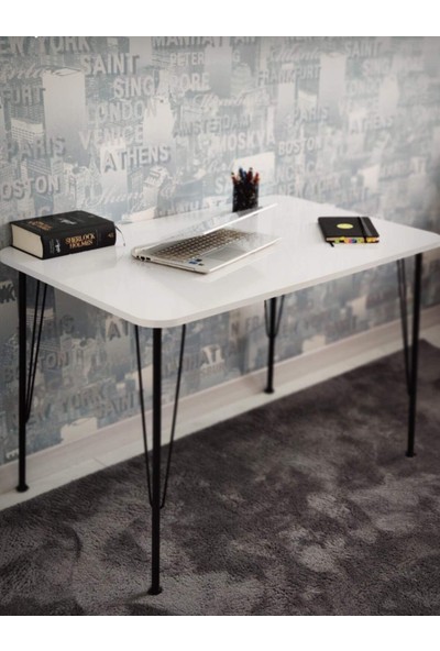 Wood Idea 60X90 Firkete Ayaklı Beyaz Mutfak Masası,yemek Masası..balkon Masası Wood Idea 60X90 Firkete Ayaklı Beyaz Mutfak Masası,yemek Masası..balkon Masası