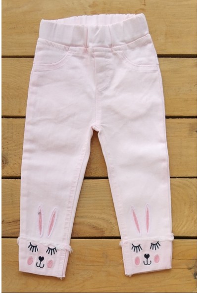 Be&En Kids Paçaları Tavşan Temalı Kız Bebek Pantolon Be&En Kids Paçaları Tavşan Temalı Kız Bebek Pantolon