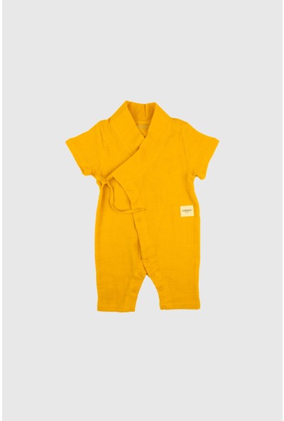 Totzee Uzun Kimono Tulum Sonbahar Sarısı Totzee Uzun Kimono Tulum Sonbahar Sarısı