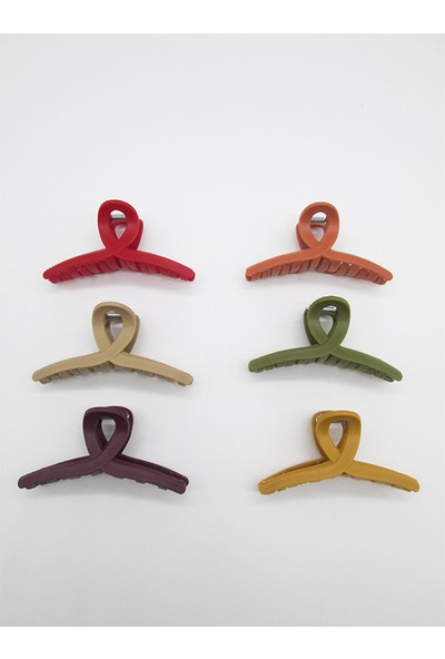 Voilove Kadın 6'lı Renkli Fiyonk Mandal Toka Seti Voilove Kadın 6'lı Renkli Fiyonk Mandal Toka Seti