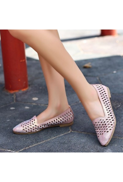 Pabucmarketi Pudra Cilt Kadın Babet Ayakkabı Pabucmarketi Pudra Cilt Kadın Babet Ayakkabı