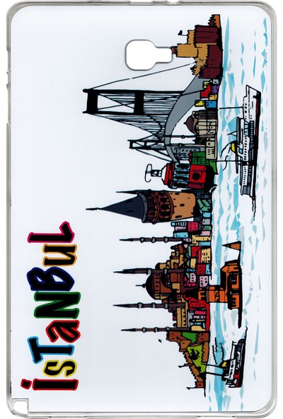 Smart Tech Samsung Galaxy Tab P580 Baskılı Silikon Kılıf BK-163