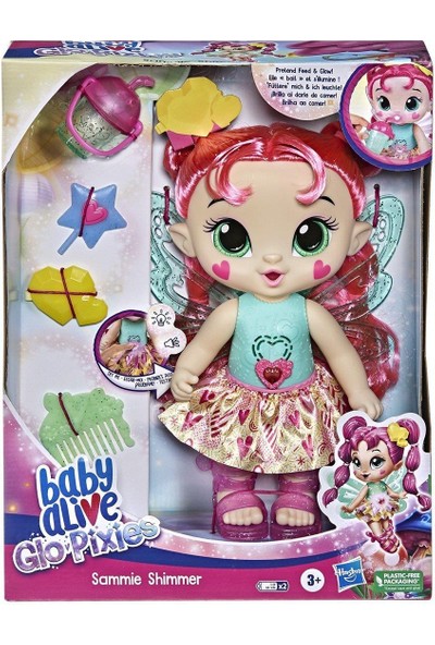 Hasbro F2595 Baby Alive, Glopixies Peri Bebek, Sammie Shimmer +3 Yaş Hasbro F2595 Baby Alive, Glopixies Peri Bebek, Sammie Shimmer +3 Yaş