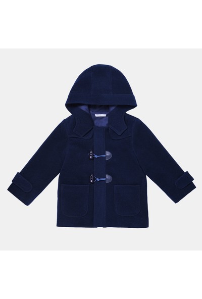 Fiorella Erkek Çocuk Kapüşonlu Lacivert Kaşe Kaban 31541 Fiorella Erkek Çocuk Kapüşonlu Lacivert Kaşe Kaban 31541