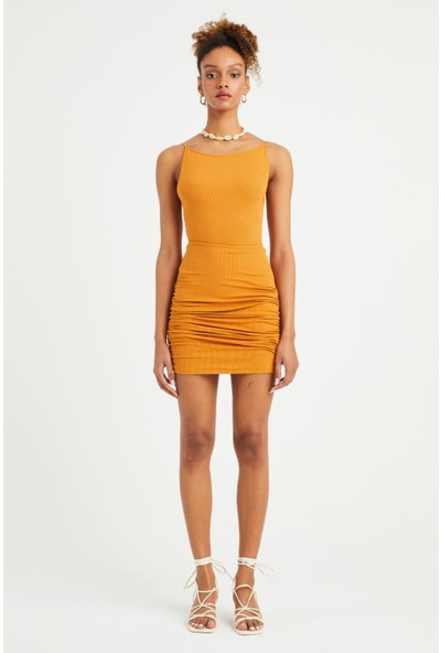 Iamnotbasıc Heidi Etek - Hardal