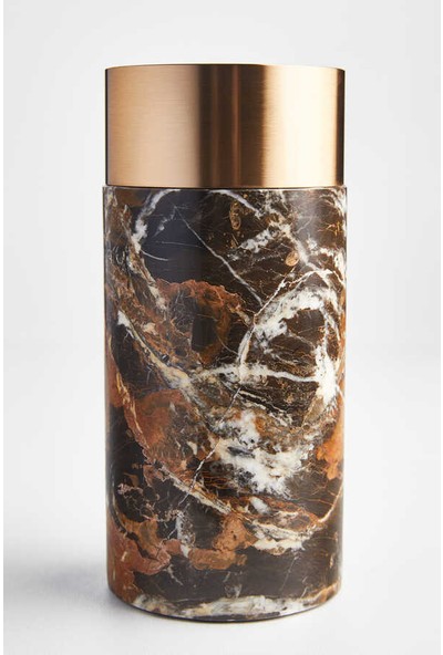 Deeps Home Dark Mermer Büyük Silindir Vazo Deeps Home Dark Mermer Büyük Silindir Vazo