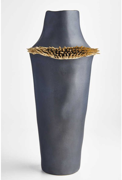 Deeps Home Valentin Siyah Seramik Uzun Vazo Deeps Home Valentin Siyah Seramik Uzun Vazo