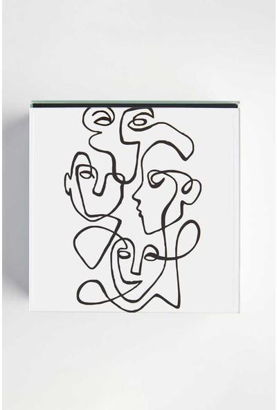 Deeps Home Konuşkan Motifli Dekoratif Cam Kutu Deeps Home Konuşkan Motifli Dekoratif Cam Kutu