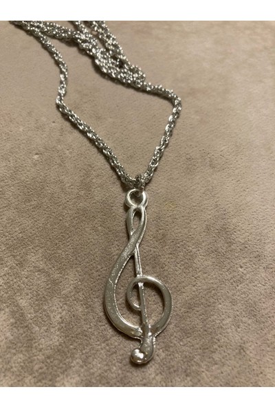 Cmn Moda Sol Anahtarı Zincirli Kolye