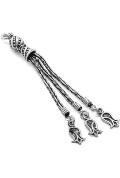 Online Hediye Sepeti Lale Tasarım 3lü Kamçı 925 Ayar Gümüş Püskül Online Hediye Sepeti Lale Tasarım 3lü Kamçı 925 Ayar Gümüş Püskül