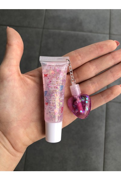 Zetmoda Kalpli 2'li Dudak Parlatıcısı Lip Gloss Lip Balm Lip Oil Glitter Zetmoda Kalpli 2'li Dudak Parlatıcısı Lip Gloss Lip Balm Lip Oil Glitter