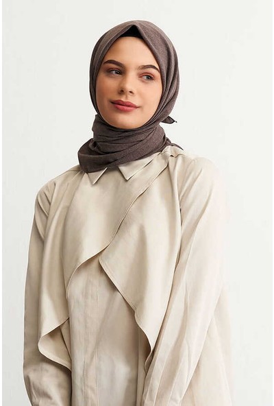 Madame Polo Mira Pamuk Eşarp - Acı Kahve Madame Polo Mira Pamuk Eşarp - Acı Kahve