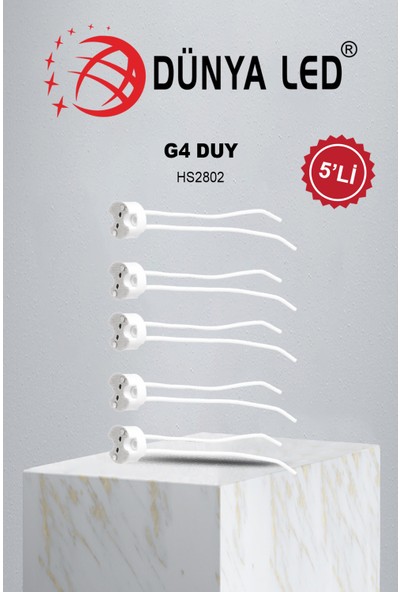 Dünya Led HS.2802 G4 Duy 5 Adet Kolay Montaj ve Kullanım Dünya Led HS.2802 G4 Duy 5 Adet Kolay Montaj ve Kullanım