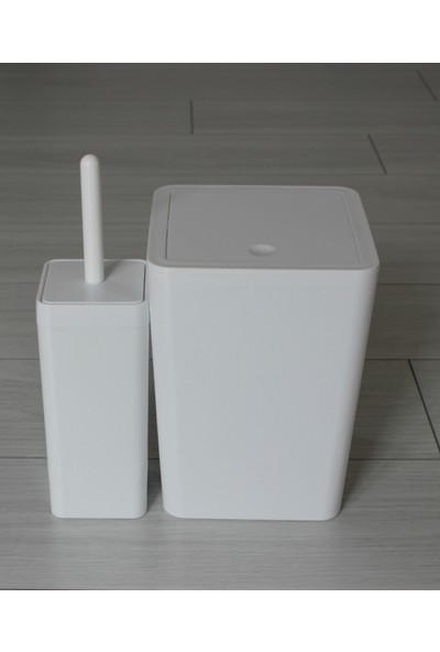 Madonna Home 2'li Banyo Seti -Çöp Kovası Wc Fırçası Set Akrilik Set