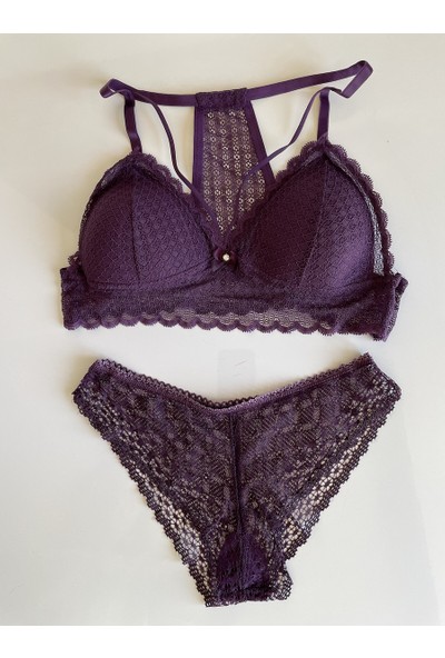 Zi Mor Bralet Dantelli Sütyen Takım
