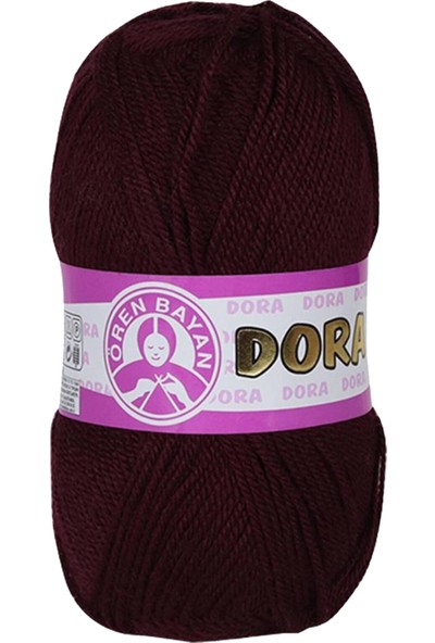 Ören Bayan Dora El Örgü Ipi Yünü 100 gr 035 Bordo