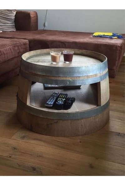 Masifart Şarap Fıçısı Delikli Orta Sehpa Masifart Şarap Fıçısı Delikli Orta Sehpa