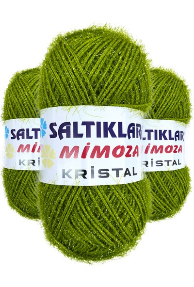 Saltıklar 3 Adet Mimoza Kristal Işıltılı Şal Patik Yelek Ipi 44