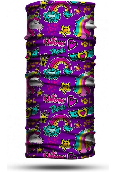 Dair Aksesuar Mor Unicorn Motosiklet Boyunluk Bandana Dair Aksesuar Mor Unicorn Motosiklet Boyunluk Bandana