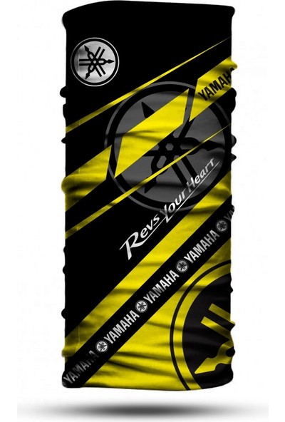 Dair Aksesuar Sarı Yamaha Revsyourheart Motosiklet Buff Bandana Boyunluk Dair Aksesuar Sarı Yamaha Revsyourheart Motosiklet Buff Bandana Boyunluk