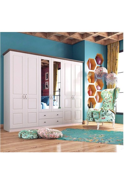 Klistra Altı Kapaklı Gardırop