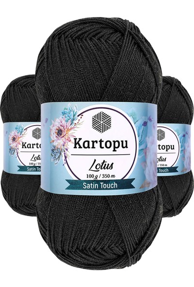Kartopu 3 Adet Lotus Bikini Büstiyer Bluz Örgü Ipi K940 Siyah Kartopu 3 Adet Lotus Bikini Büstiyer Bluz Örgü Ipi K940 Siyah