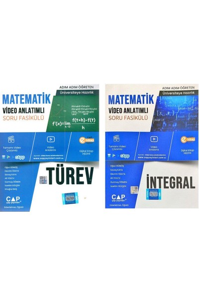 Çap Yayınları Matematik Integral ve Türev Konu Anlatımlı Soru Bankası Seti 2 Kitap Çap Yayınları Matematik Integral ve Türev Konu Anlatımlı Soru Bankası Seti 2 Kitap