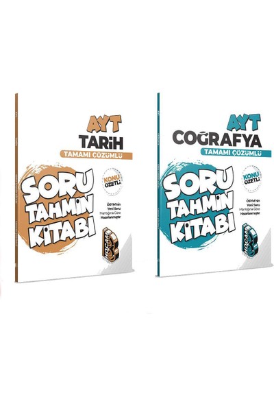 Benim Hocam Yayınları AYT Tarih ve Coğrafya Soru Tahmin Seti 2 Kitap Benim Hocam Yayınları AYT Tarih ve Coğrafya Soru Tahmin Seti 2 Kitap