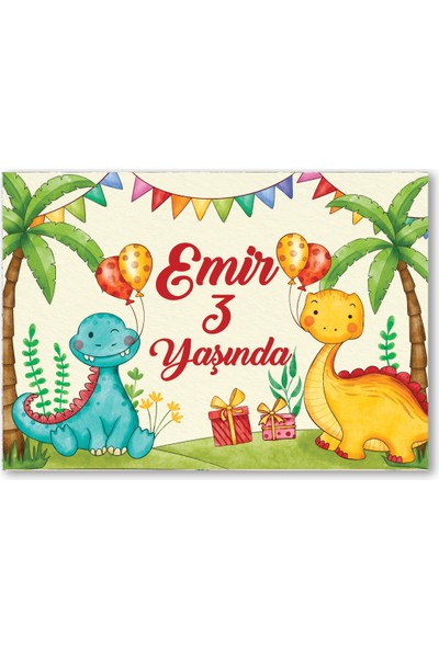 Saredesing Dino Dinazor Temalı Doğum Günü Afişi Saredesing Dino Dinazor Temalı Doğum Günü Afişi